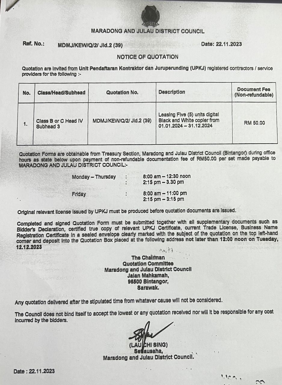 News - Official Website of Maradong and Julau District Council