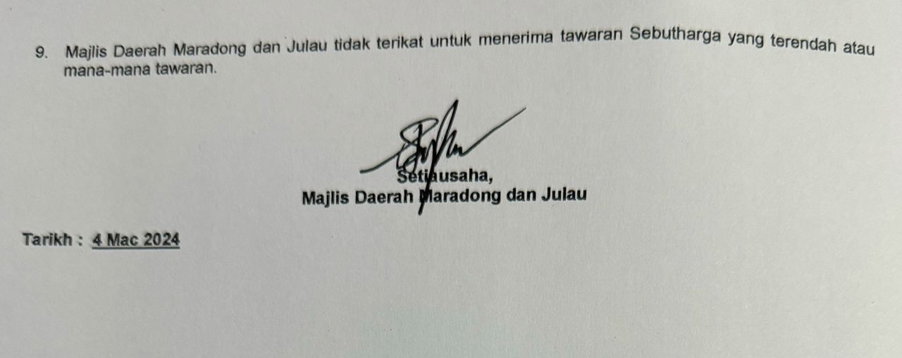 Announcement - Official Website of Maradong and Julau District Council